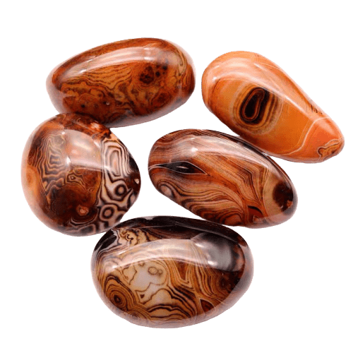 Carnelian Agate Pebble - Tumbled - Crystals and Stones